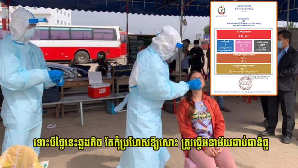 TOP NEWS: ទោះថ្ងៃនេះកូវីដ១៩ឆ្លងតិចក្តី ប៉ុន្តែត្រូវបង្កើនការប្រុងប្រយ័ត្នជាប់ជានិច្ច - TNAOT