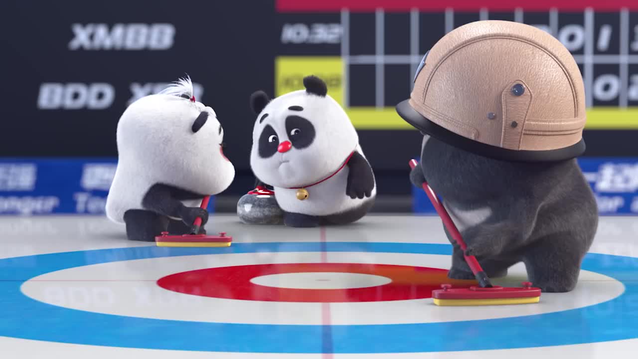 【Bamboo Panda ️】Target on Bamboo 🐼 Curling Show Time | Short Animation ...